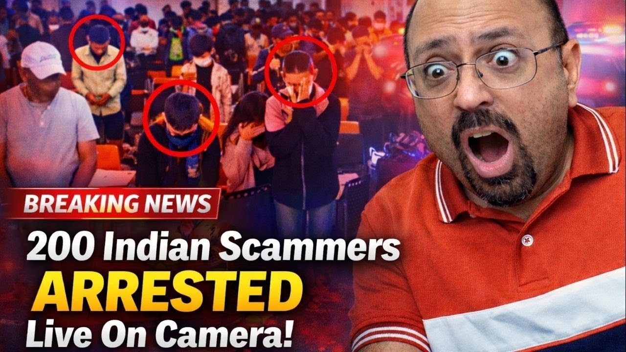 200 INDIAN Scammers *ARRESTED* Live On Camera! - YouTube