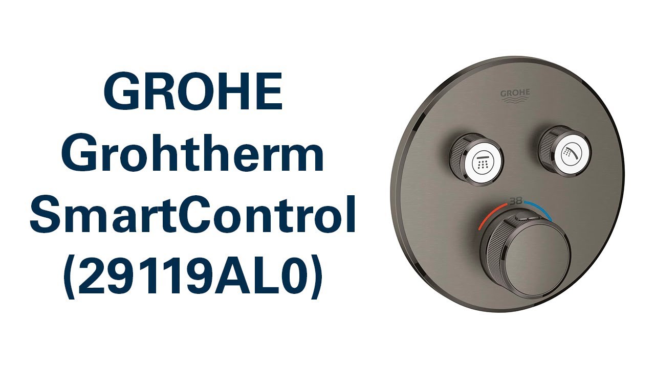 Tермостат GROHE Grohtherm SmartControl (29119AL0) - YouTube