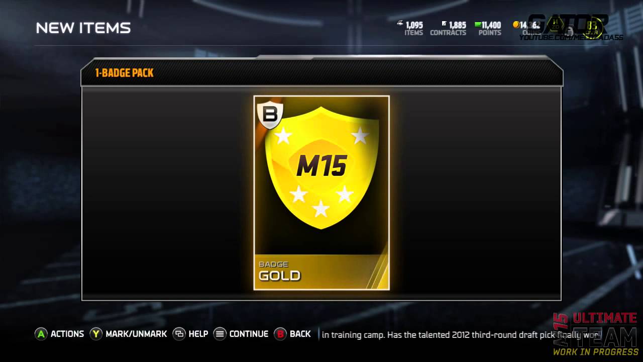 Madden 15 Ultimate Team "How to Get Gold Badges" Badge Packs - YouTube
