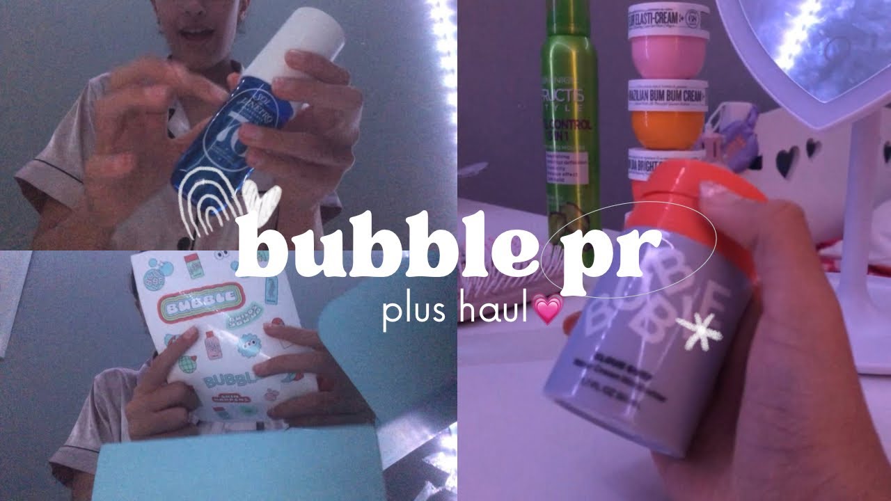 BUBBLE PR +haul💗💗 - YouTube