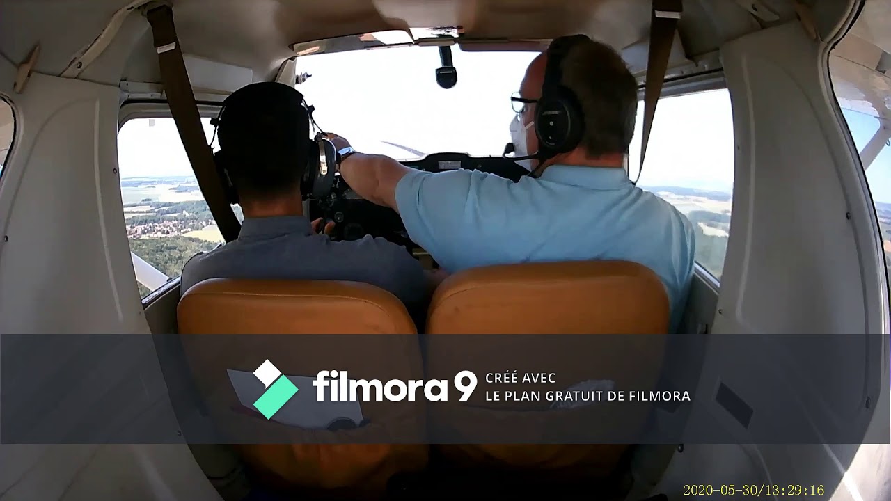 PPL: Tour de piste en Cessna 150 Aérodrome de Cergy Pontoise - YouTube