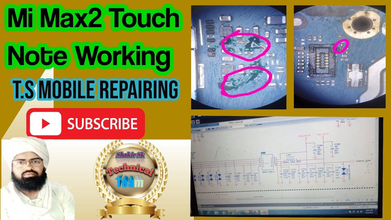 Mi Max2 touch Not working 1.8V 2.8.V Missing - YouTube