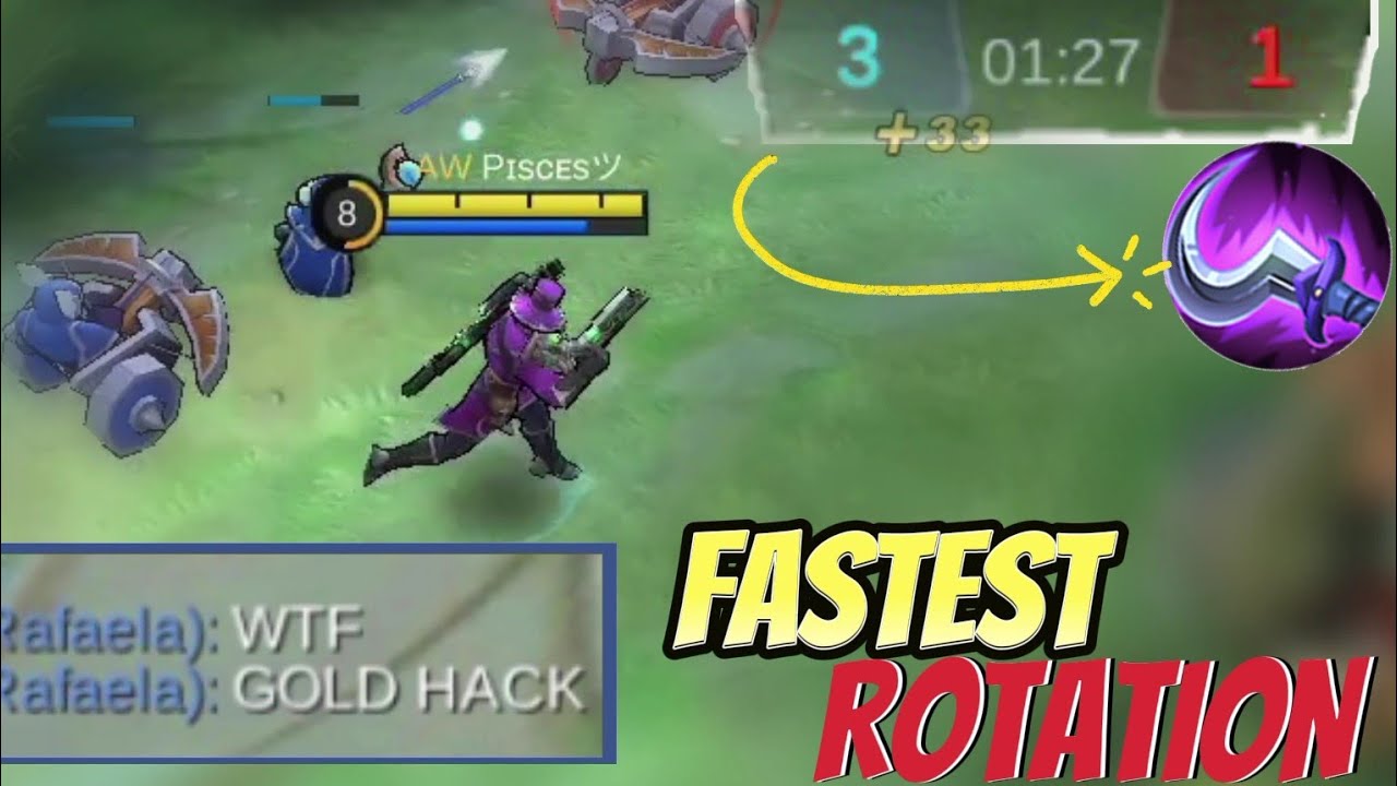 FASTEST GOLD ROTATION | 2023 ROTATION MLBB | CLINT GAMEPLAY | PISCES ...