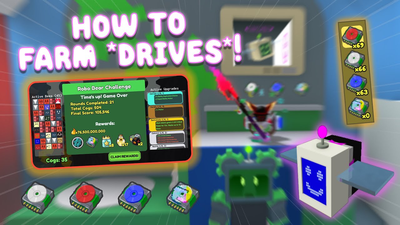 How to FARM *DRIVES* (Digital Bee) | Bee Swarm Simulator - YouTube
