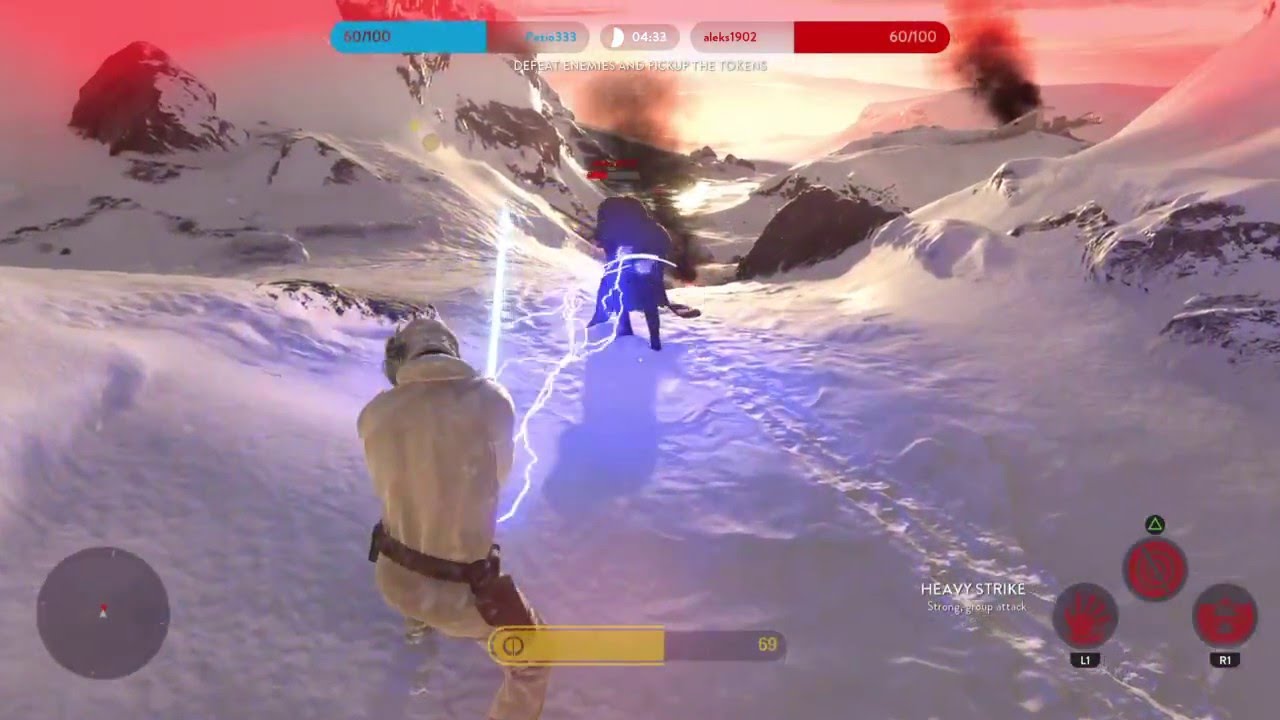 Star Wars Battlefront | Luke Skywalker vs Emperor Palpatine PS4 - YouTube