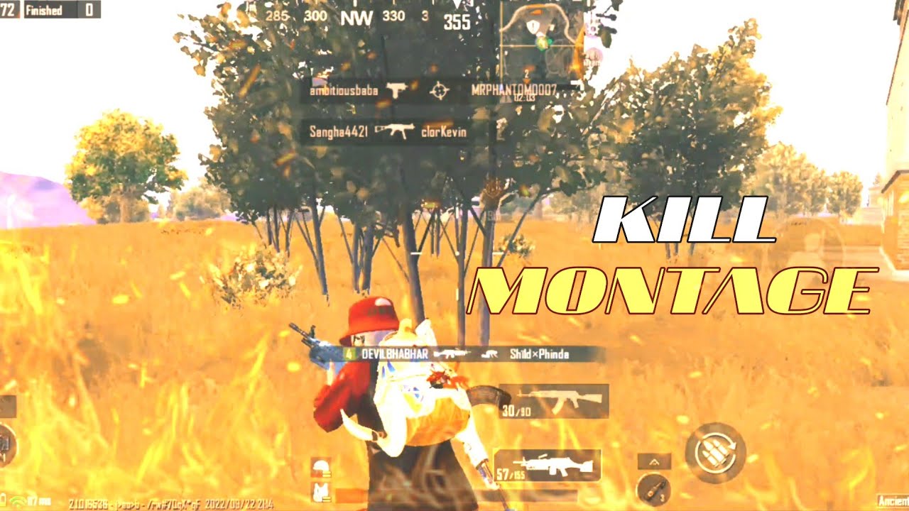 akkha vic surma Kala song pubg bgmi montage video - YouTube