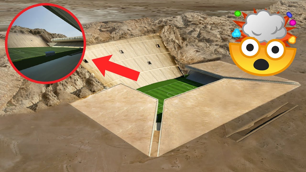 Mind Blowing! The Unbuilt Rock Stadium of Abu Dhabi's Desert 🤯 - YouTube