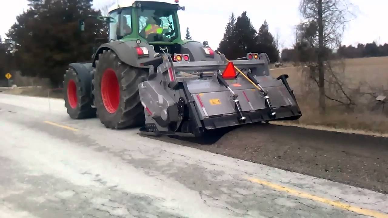 FAE Road Reclamation Attachment FENDT 936 with FAE MTH-250 Asphalt ...