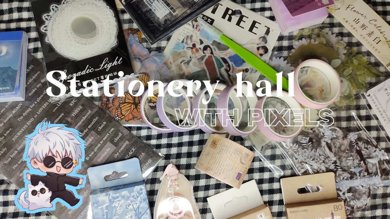 Stationery hall with Pixels // Beautiful crafts by Muskan - YouTube