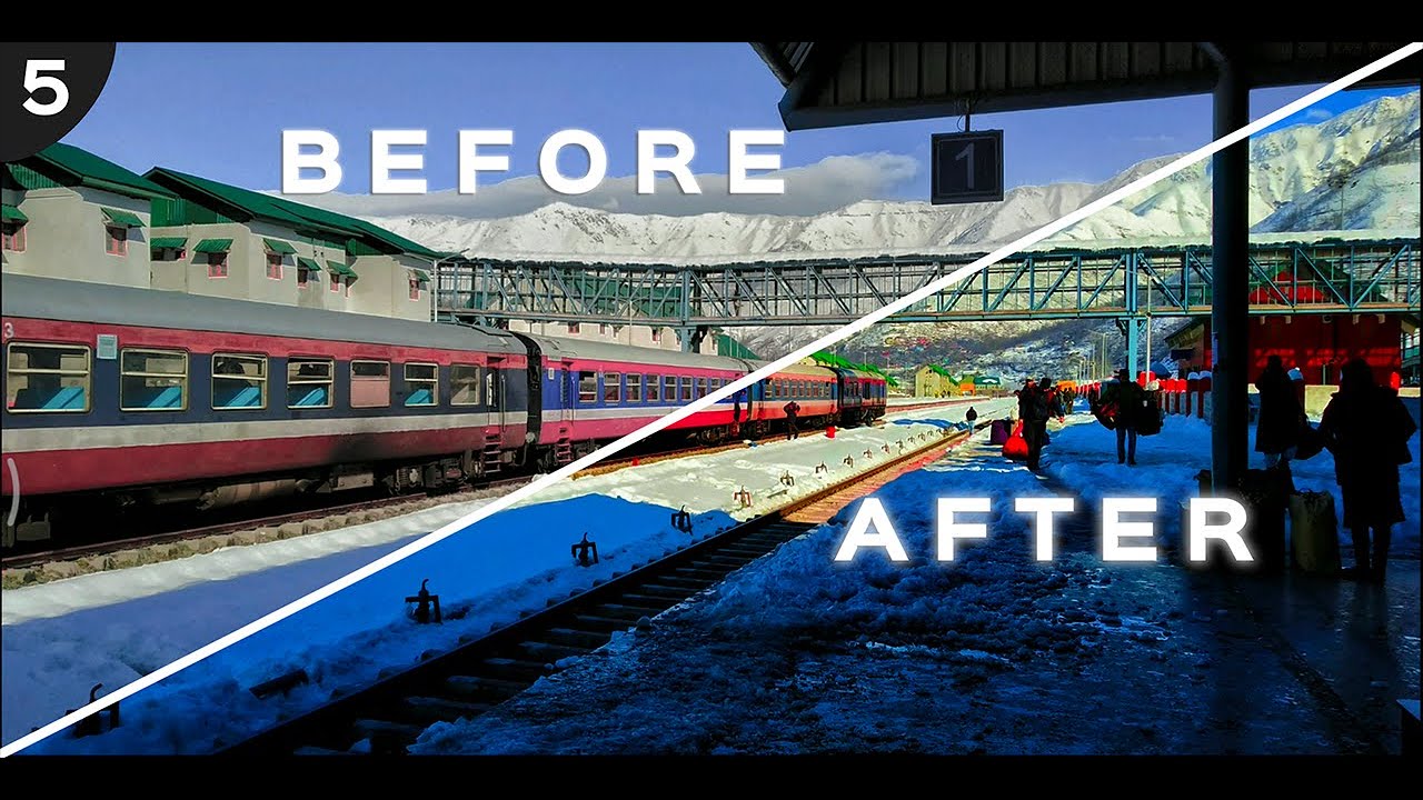 railway track Photography EDITING| SNAPSEED | LIGHTROOM - YouTube
