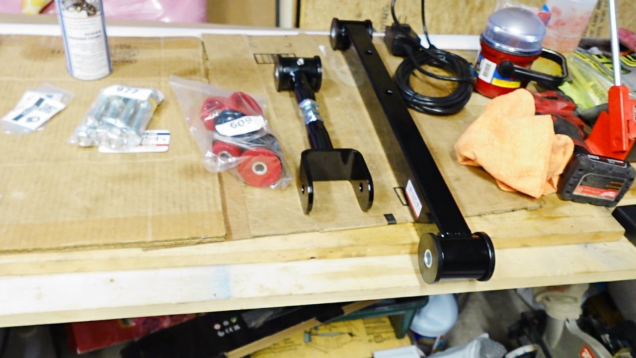 73 Impala New Rear Spohn control arms & measuring axle c-clips - YouTube