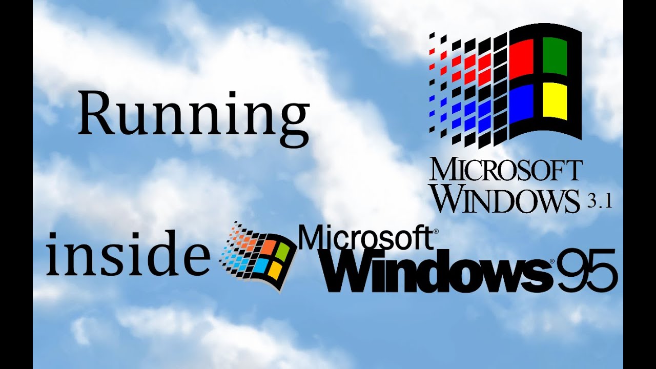 Running Windows 3.1 inside Windows 95 - YouTube