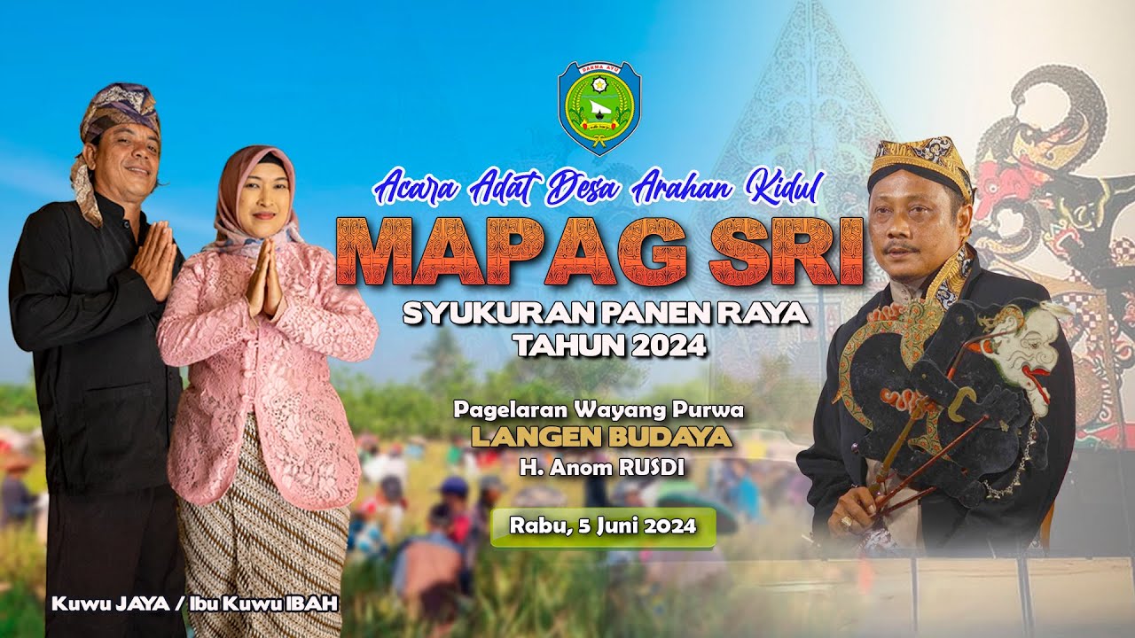 🔴 [LIVE] WAYANG KULIT LANGEN BUDAYA || ADAT MAPAG SRI || DS. ARAHAN ...