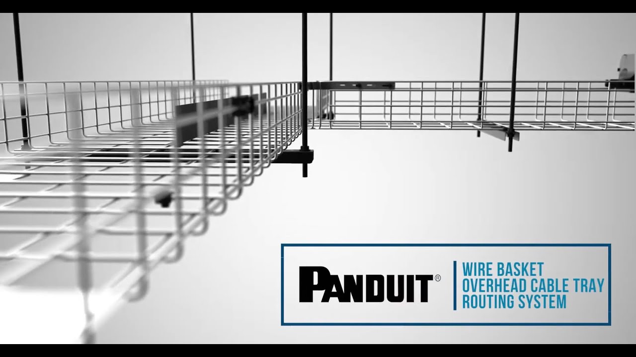 Panduit Wire Basket Cable Routing System - YouTube