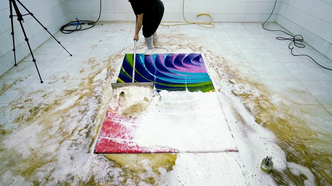 Foam Explosion! Most Satisfying Carpet Wash Ever - YouTube