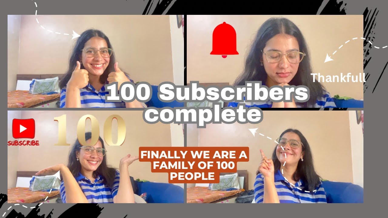 100 Subscribers Complete Thank You #happy #begginers - YouTube