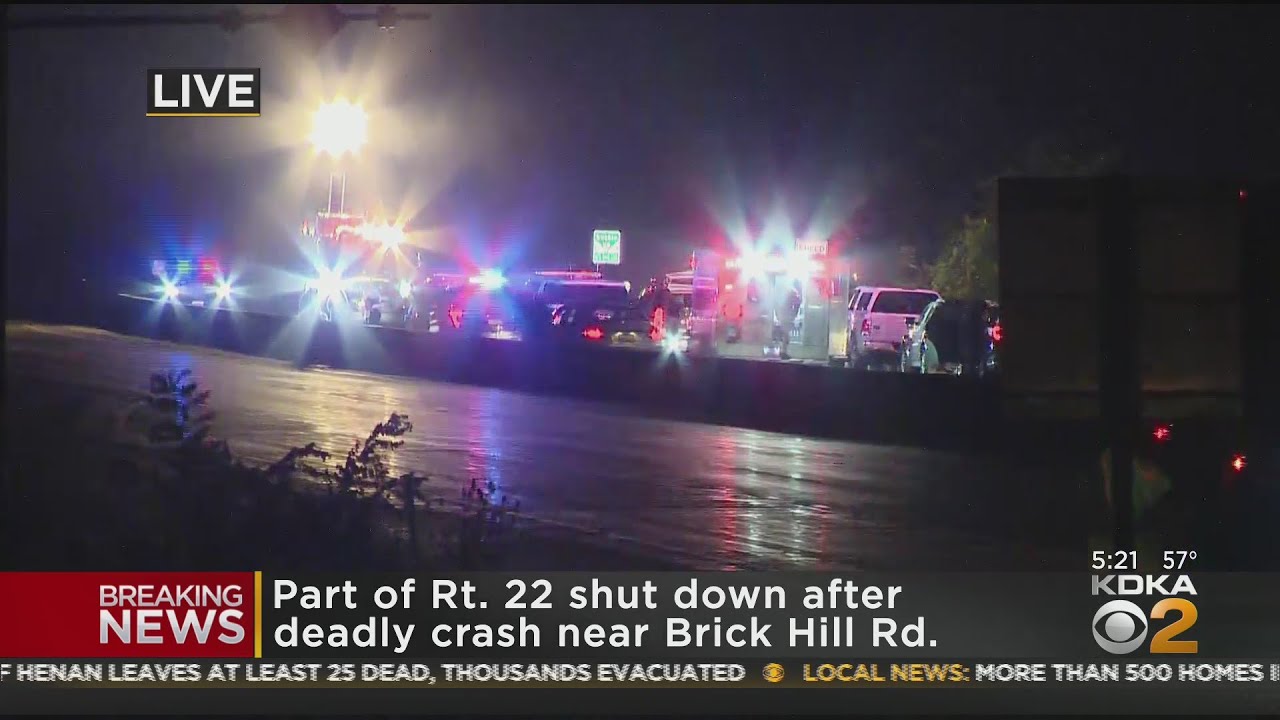 Route 22 Shut Down Following Deadly Crash - YouTube
