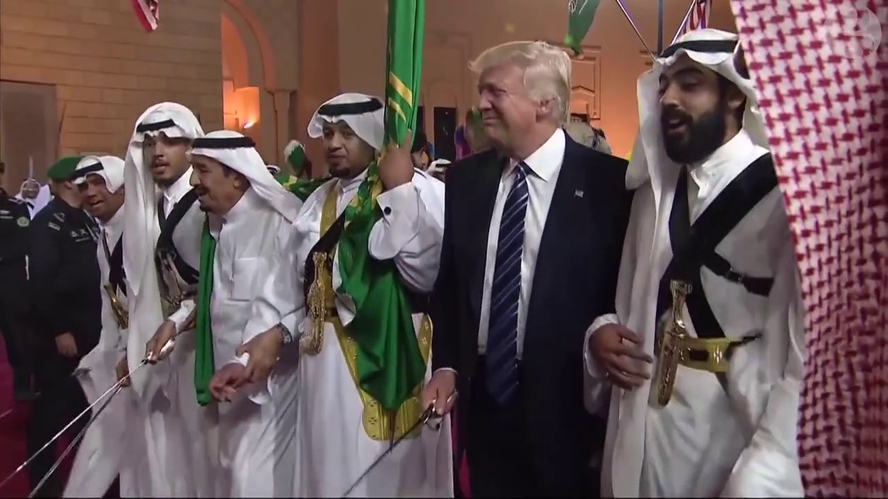 Trump Sword Dance In Saudi Arabia!Money Speaks - YouTube