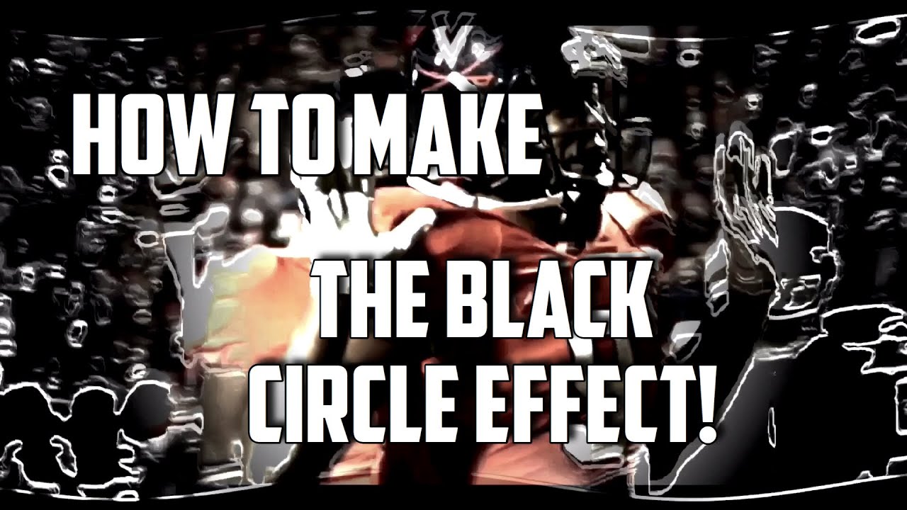 How to make the black circle effect! - YouTube