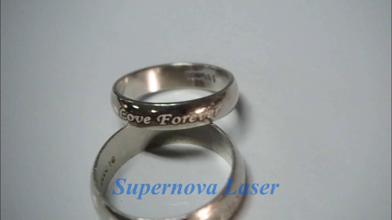 Ring Laser Engraving Machine Sterling Silver Ring Laser Engraving