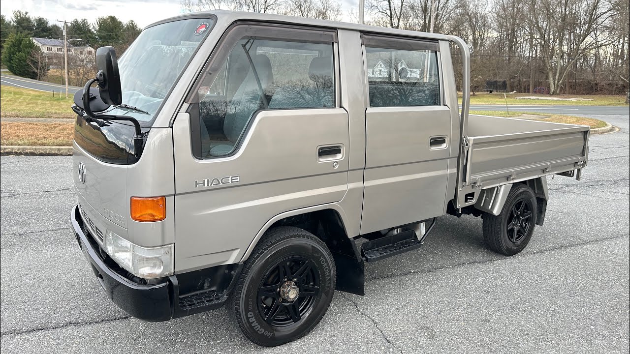 1995 TOYOTA HIACE LY161 DOUBLE-CAB TRUCK - 81,730 Miles - DIESEL - 4WD ...