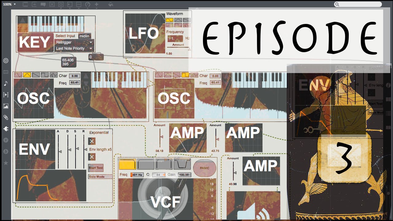 MAX/MSP In A Nutshell - Ep. 3 - Adding detune and Feedback - YouTube