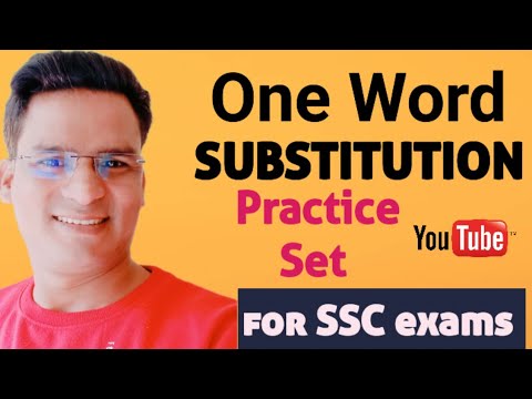 One Words Substitution Practice set | English Grammar by Anil Sir ...