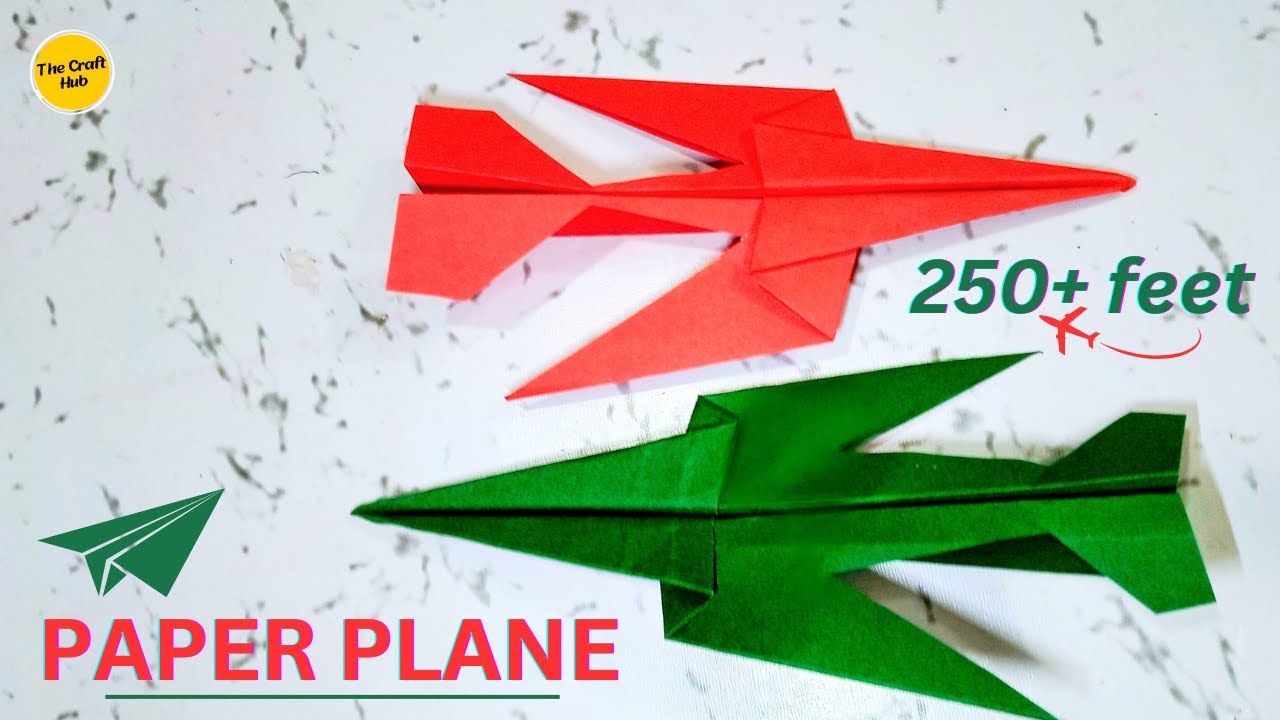 How To Make A Paper Airplane | Simple Paper Airplane | Easy Craft Ideas ...