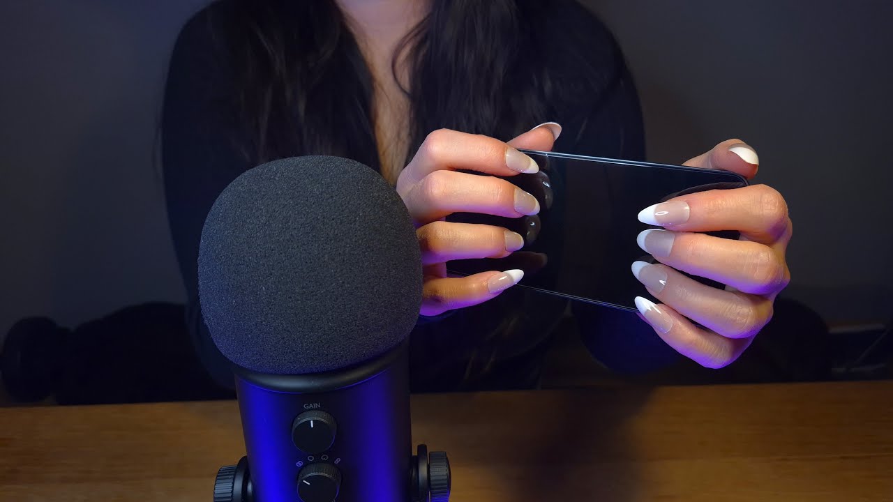 ASMR - Samsung S24 Fast Tapping on Screen - YouTube