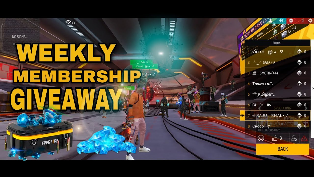 WEEKLY MEMBERSHIP GIVEAWAY || SUBSCRIBERS BR SOLO FULL MATCH ...