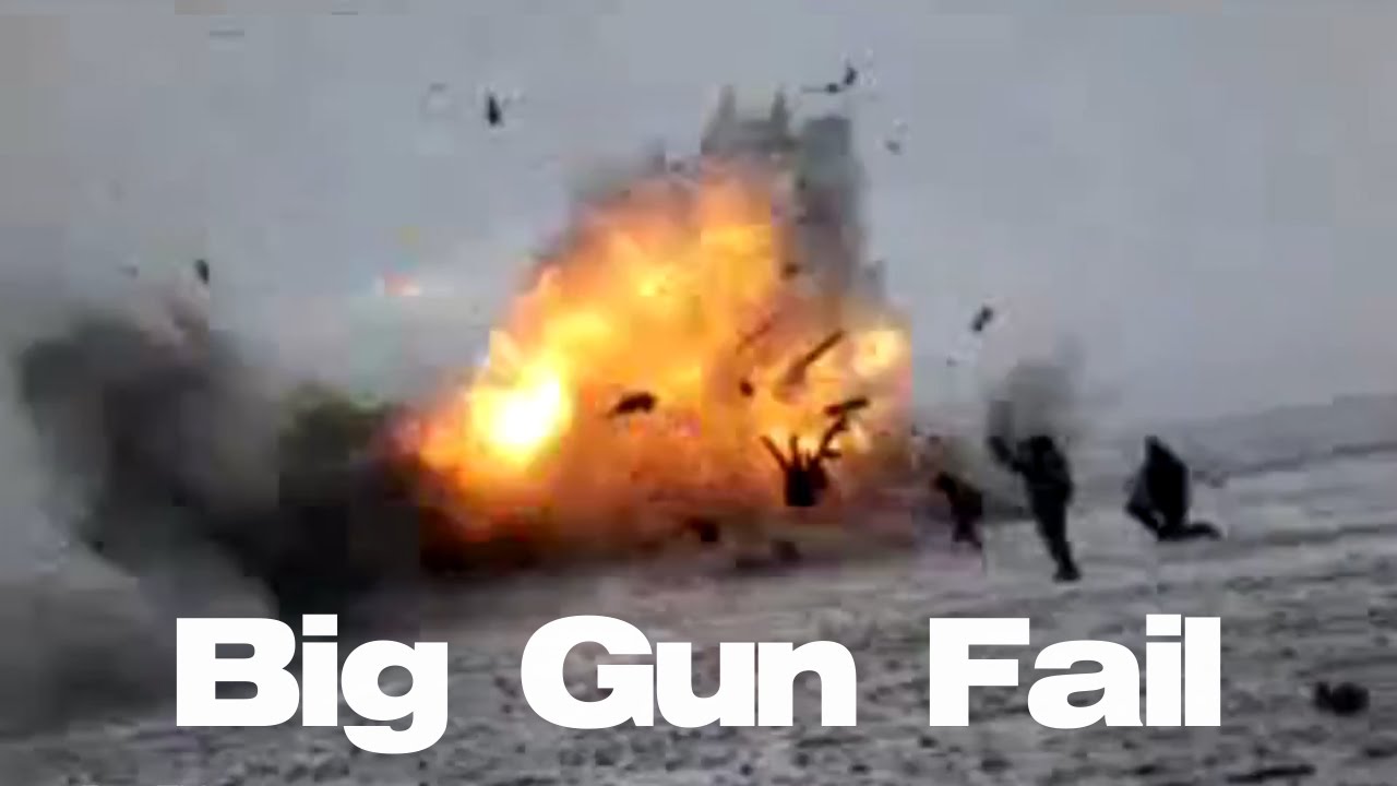 Big Gun Explosion ★ Взрыв Гаубицы ВСУ при выстреле! (HD) - YouTube