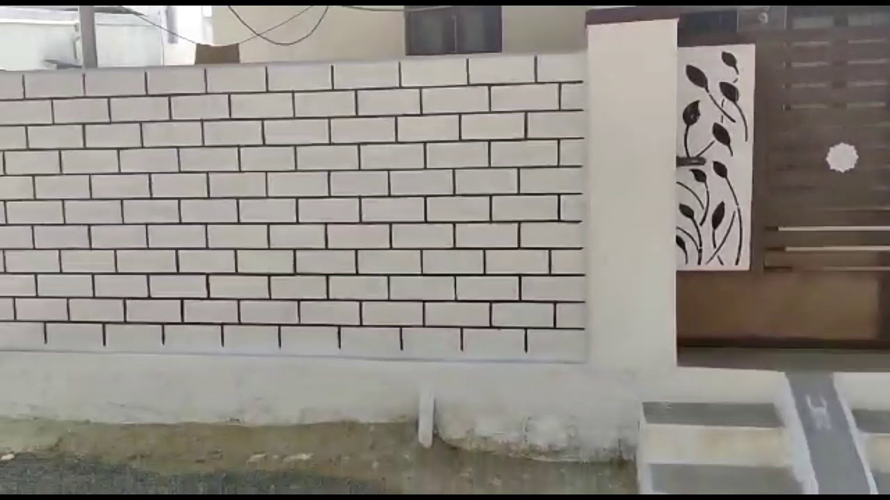 Compound Wall 🧱 Construction 🚧 in Interlocking Bricks - YouTube