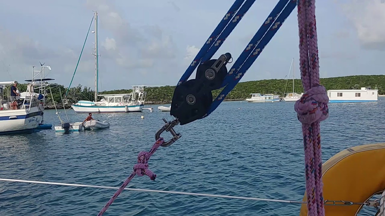 Hurricane Hole mooring in Bahamas - YouTube