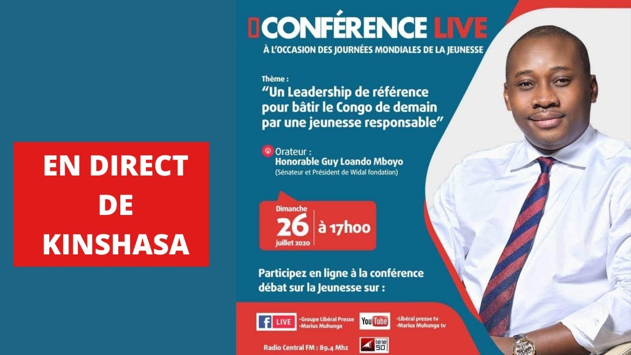EN DIRECT DE KINSHASA CONFERENCE LIVE AVEC HON. GUY LOANDO - YouTube