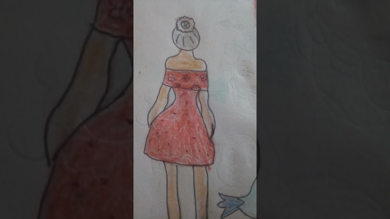 party girl drawing - YouTube