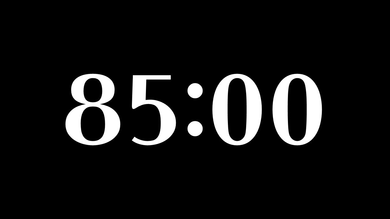 85 Minute Timer YouTube