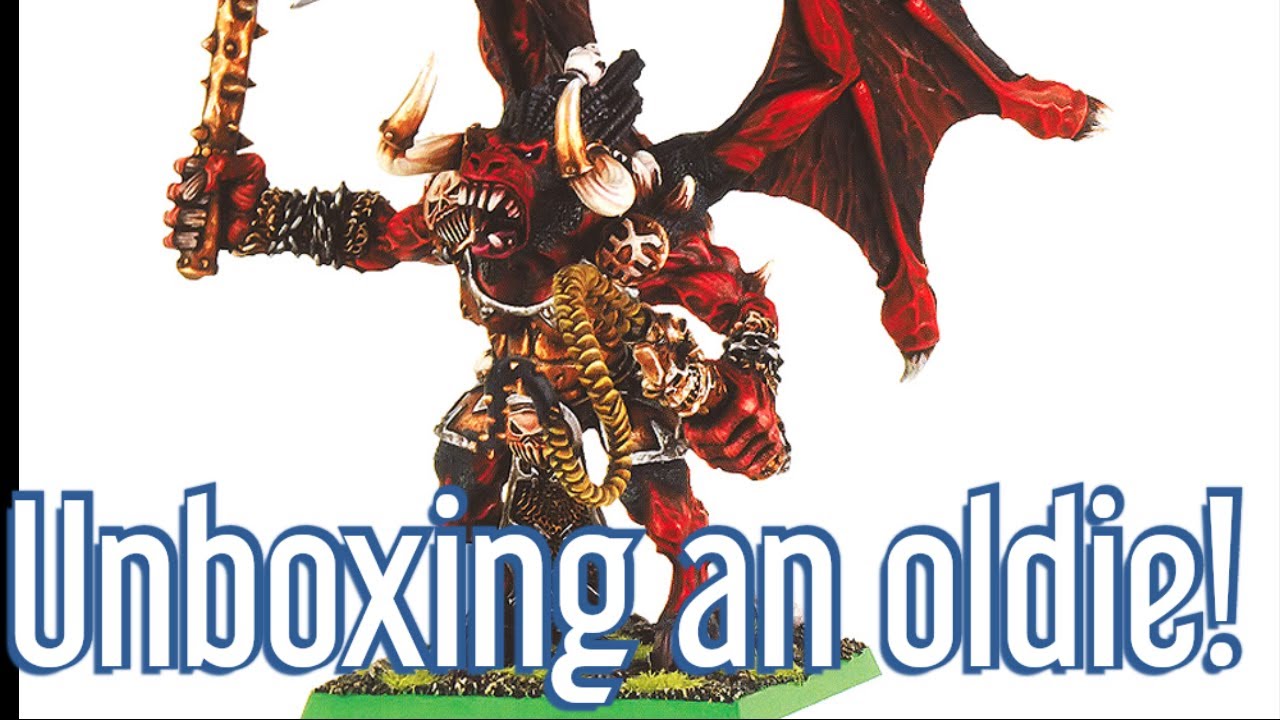 Unboxing a Bloodthirster from 2002. heavy metal. Warhammer, Old Hammer ...
