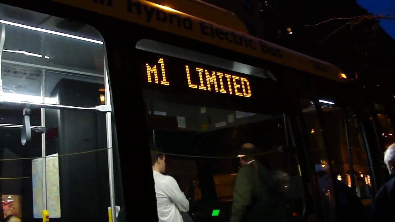 MTA New York City Bus 2009 Designline Eco-Saver IV Hybrid 1303 On The ...