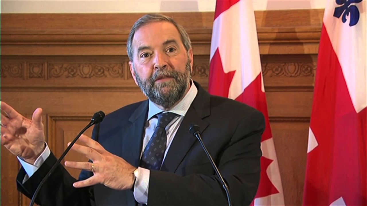 Mulcair on supporting Harper: "Not a snowball's chance in hell" - YouTube