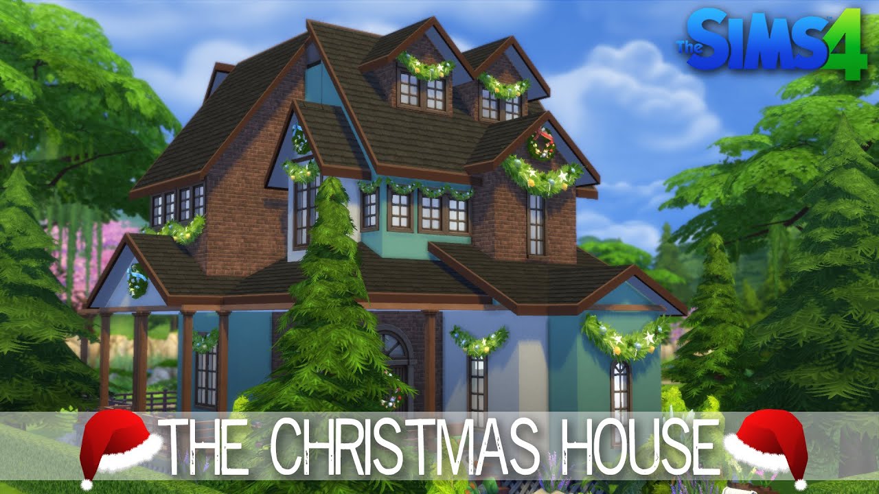 The Sims 4 House Building - The Christmas House - Speed Build - YouTube