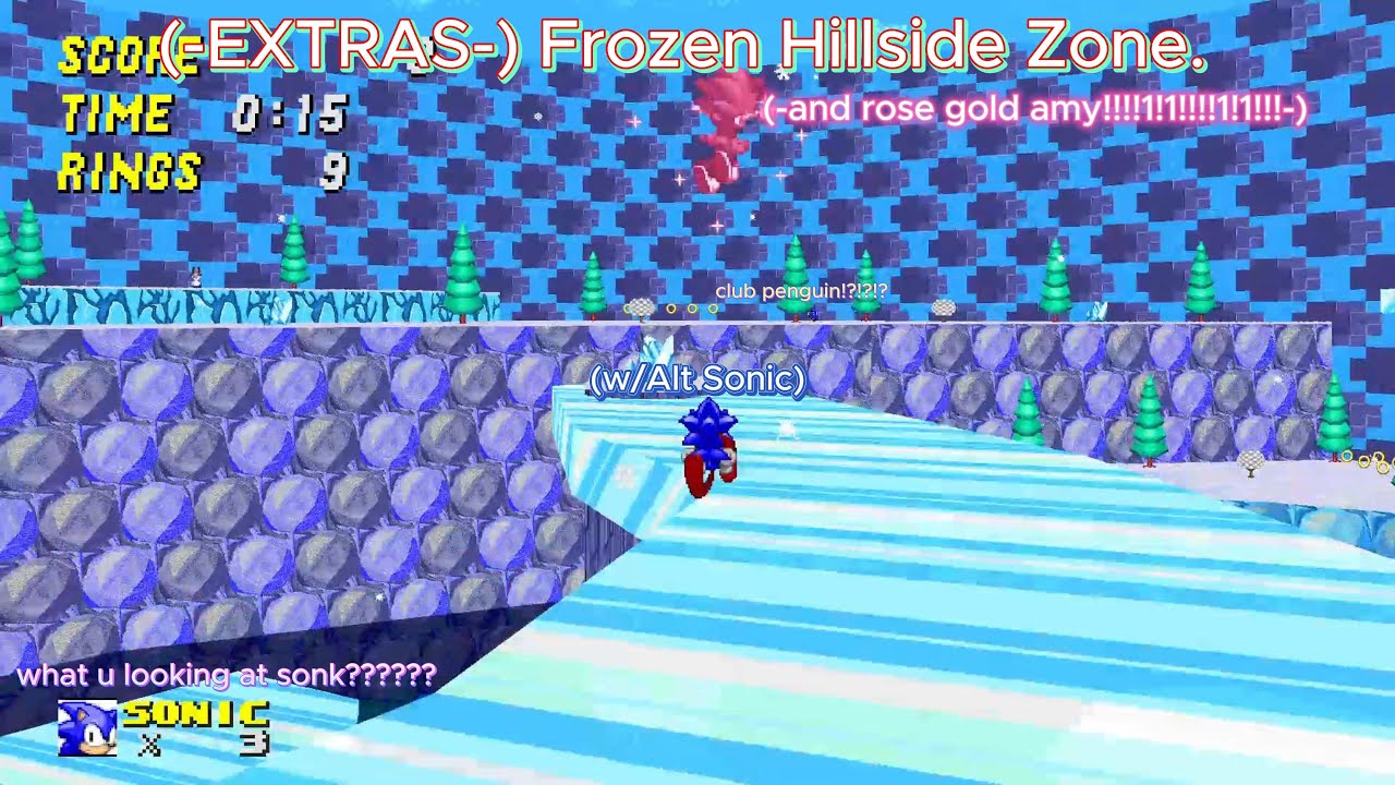(-SRB2-) Frozen Hillside (w/Alt Sonic and Rose Gold Amy!) - YouTube