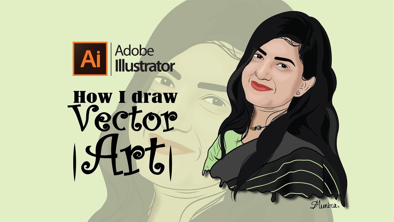 Vector Cartoon Effect Protrait Illustrator || Project 20 || কার্টুন ...