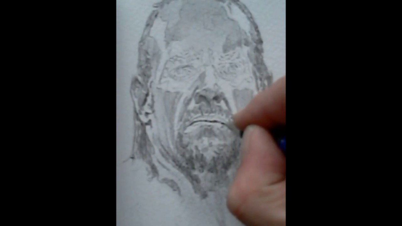 The Undertaker drawing study by David J Walker - YouTube