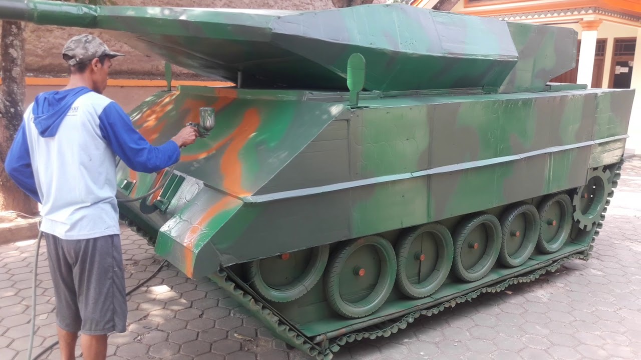Tank LEOPARD part 3 progres pembuatan tank - YouTube