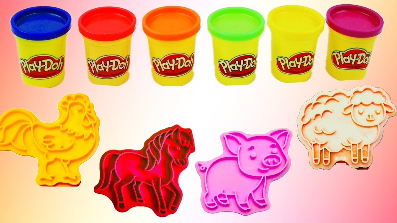 Create and Learn Farm Animals from Playdoh | Best Preschool Toddler Fun ...