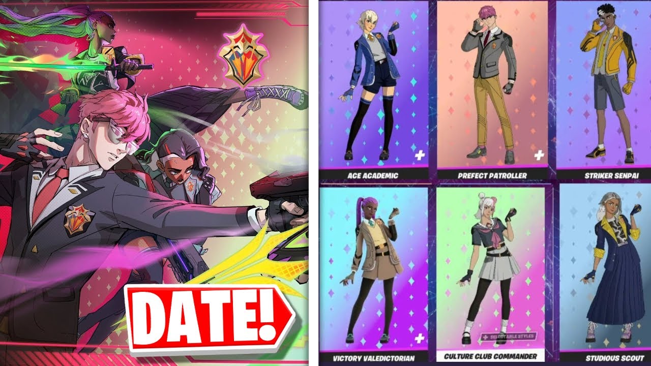 ACADEMY CHAMPIONS SKINS RELEASE DATE FORTNITE ITEM SHOP! - YouTube