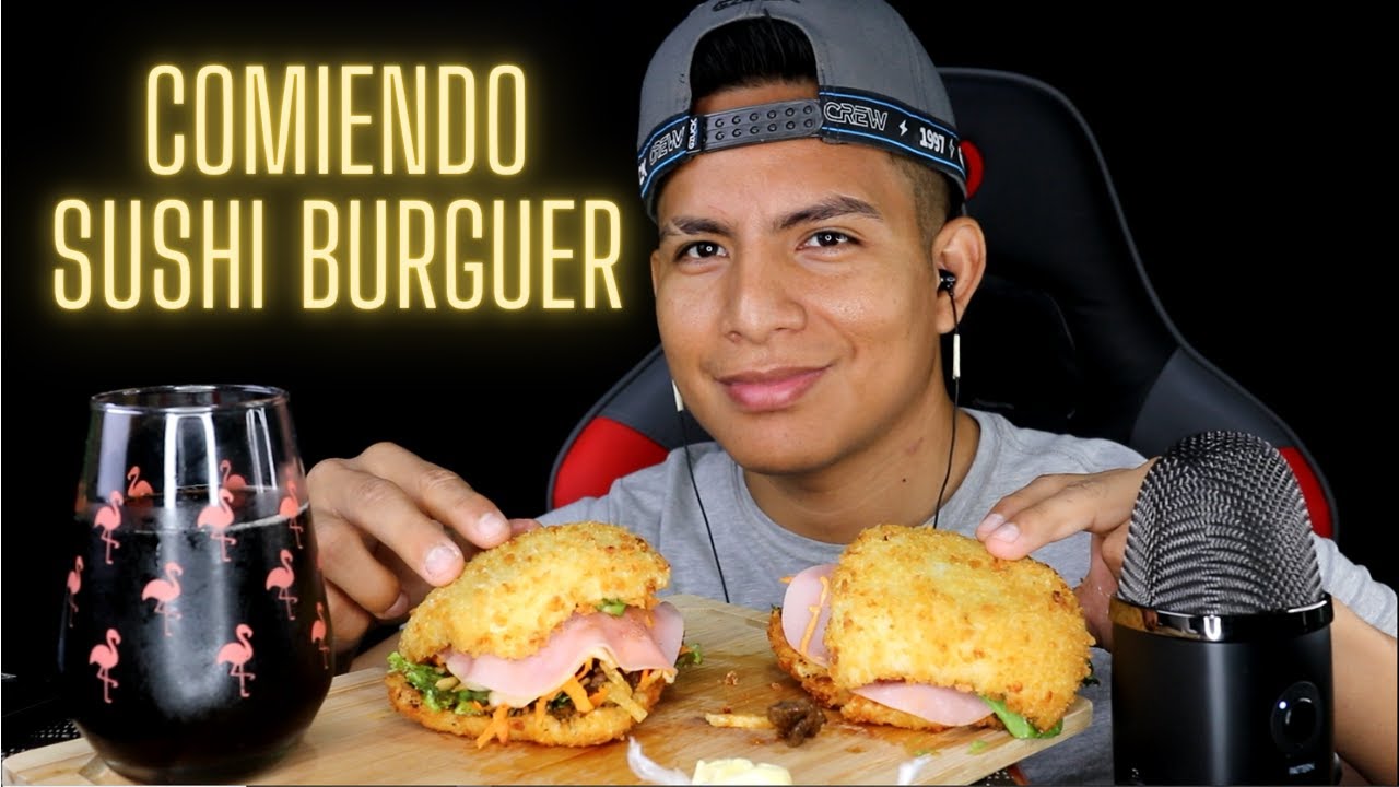 ASMR Comiendo SUSHI BURGUER. - YouTube
