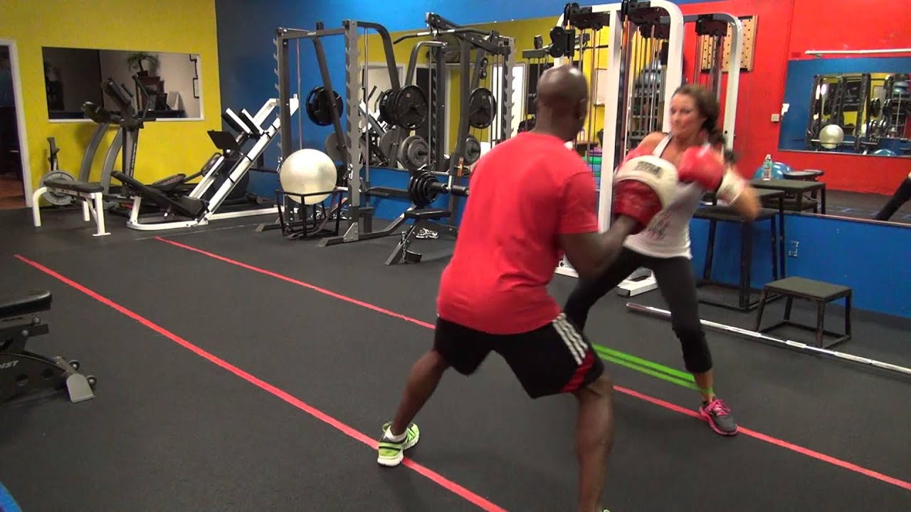 side step resistance with cross punches - YouTube