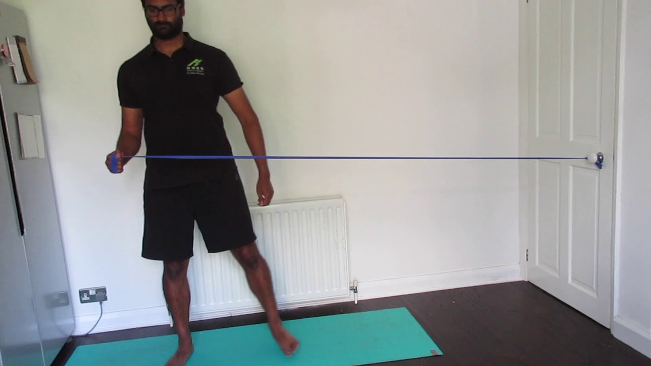 Walking Shoulder External Rotation at 0 Shoulder Flexion - YouTube