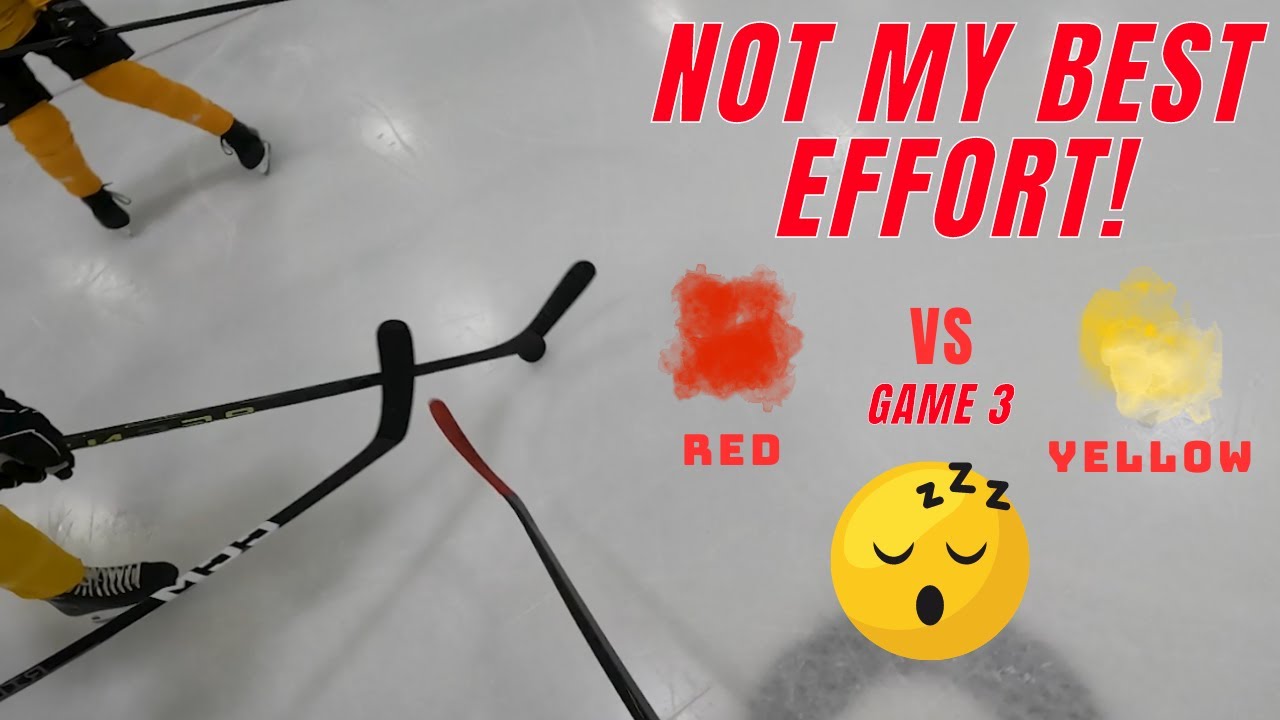 Red Vs. Yellow | Beginner Adult Hockey - YouTube